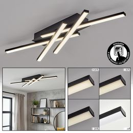hofstein Velon Deckenleuchte LED Schwarz, 1-flammig