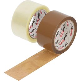 ratioform PP-Packband, Hotmelt, 50 &micro;m, VE 6 Rollen, braun, Bandbreite 50 mm, ab 6 VE
