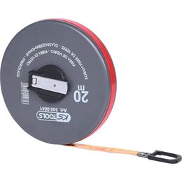 KS Tools Kapselbandma&szlig; mit Kunststoffband, ABS Kunststoffgeh&auml;use, L&auml;nge 20 m