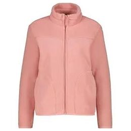 alife and kickin Fellimitatjacke ALIFE & KICKIN "Damen LysannAK T &Uuml;bergangsjacke, Jacke", Damen, Gr. XXL, rose pink, 100% Polyester, Jacken, mit Stehkragen aus Teddyfleece und weichem Materialmix