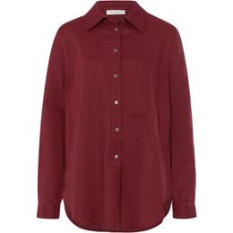 In Linea Leinen-Hemdbluse Dark Red (Gr&ouml;&szlig;e: 36)
