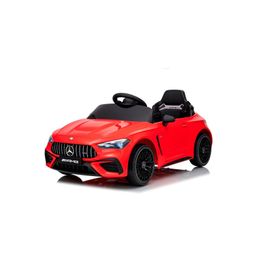 Chipolino Kinder Elektroauto Mercedes AMG CLE 53 Fernbedienung Sto&szlig;d&auml;mpfer LED rot
