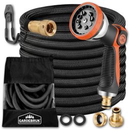 Gardebruk Gartenschlauch Schwarz 30m flexibel