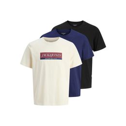 Jack & Jones Jack & Jones T-Shirt Inwood Kurzarmshirt im Dreierpack