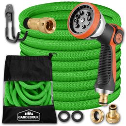 Gardebruk Gartenschlauch Gr&uuml;n 7,5m flexibel