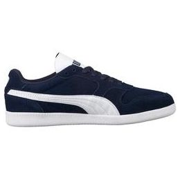 Sneaker Puma "ICRA TRAINER SD", Damen, Gr. 45, blau (peacoat, Puma wei&szlig;), Leder, Schuhe Sneaker, aus Leder, atmungsaktiv, mit SOFTFOAM+ D&auml;mpfung
