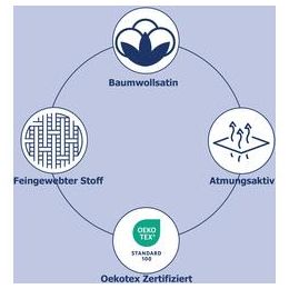 Wendebettw&auml;sche HIP "Thirze", bunt (multi, anthrazit, gr&uuml;n, bunt), B/L: 135cm x 200cm, 1 Stk., 1 Stk., Satin, B/L: 80cm x 80cm, 2 Stk., Satin, Obermaterial: 100% Baumwolle, Bettw&auml;sche, Wendebettw&auml;sche, Mako-Satin, 135x200, Rei&szlig;verschluss, Wendeoptik, Mandala, Bunt, Grau