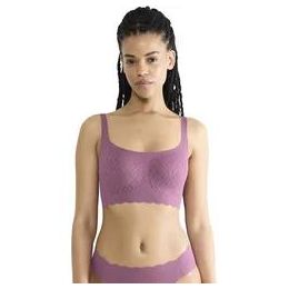 Bustier Sloggi "ZERO Feel Bliss Top", Damen, Gr. XL, N-Gr, lila (lila clover), Spitze, Obermaterial: 76% Polyamid, 24% Elasthan, BHs Bustier, unsichtbar mit Spitzenoptik