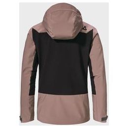 Sch&ouml;ffel Outdoorjacke SCH&Ouml;FFEL "Mountain Softshell Jk Style Milagle WMS", Damen, Gr. 44, lila (3905, braun), Oberstoff: Aussenseite: 92% Polyester, 8% Elasthan, Innenseite: 100% Polyester; (Membran: Thermoplastisches Polyurethan); Oberstoff Einsatz: 92% Polyester, 8% Elasthan, regular fit, Jacken Outdoorjacke