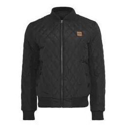 Langmantel Urban Classics "Urban Classics Herren Diamond Quilt Jacket", Herren, Gr. M, schwarz, 100% Polyester, M&auml;ntel