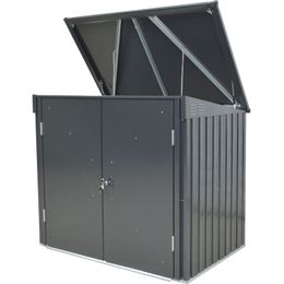 Aufbewahrungsbox Tepro "Universalbox Store Midi", grau (anthrazit), B:157,5cm H:134cm T:105cm, Stahl, Aufbewahrungsboxen, Aufbewahrungsbox, BxTxH: 157,5x105x134 cm
