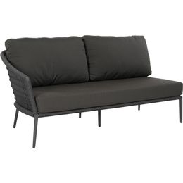 Sitzbank Musterring "Freilicht Anreihsofa", schwarz, grau, anthrazit, B:164cm H:75cm T:85cm, Aluminium, Stoff, Sitzb&auml;nke, Sitzbank, Sitzh&ouml;he von 42 cm kombiniert mit komfortabler Gurtfederung