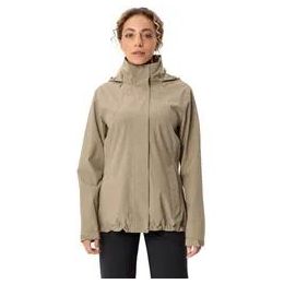 Outdoorjacke Vaude "WOMEN'S ROSEMOOR JACKET II", Gr. 44, oat, Web, Obermaterial: 100% Polyester. Futter: 100% Polyester. Futter 2: 100% Polyamid, unifarben, regular fit taillenbedeckt, Rundhals, eingesetzt normaler Saum mit Klettverschluss, Jacken Outdoorjacke, mit Rei&szlig;verschlusstaschen, mit Kordelzug an der Kapuze