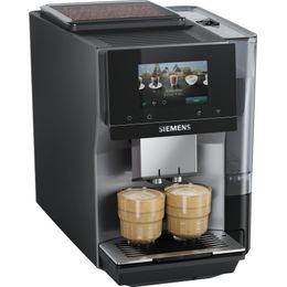 Siemens Kaffeevollautomat "TP725E01", grau, B:30,9cm H:38cm T:46,7cm, Kaffeevollautomaten, farbiges Full-Touch-Display, Doppeltassenfunktion, sehr leise, grau, Kaffeevollautomat