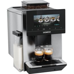 Siemens Kaffeevollautomat "TQ923E03", edelstahl, B:31,5cm H:39,2cm T:47cm, Kaffeevollautomaten, farbiges 6.8'' TFT-Display, individuelle Aromaeinstellung, Edelstahl, Kaffeevollautomat