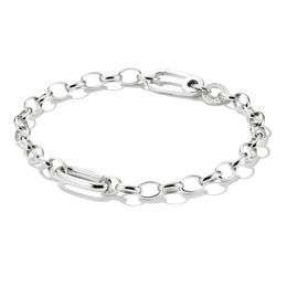 Charm-Armband Thomas Sabo "Charm Club Connect: mit einem Connect Link" Gr. 19, silber (silberfarben), Armb&auml;nder, Damen, 19, Silber 925 (recycelt), Charm-Armband
