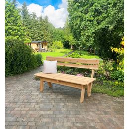 Sitzbank Garden Pleasure "RANGUN", braun, B:62cm H:81,5cm T:150cm, Holz, Sitzb&auml;nke, Sitzbank, ohne Armlehnen