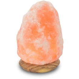 WAGNER LIFE DESIGN Salzkristall-Tischlampe "USB-Rock", orange, H: 10cm, 1 Stk., Leuchten, Handgefertigt aus Salzkristall - jeder Stein ein Unikat, H: ca.10 cm