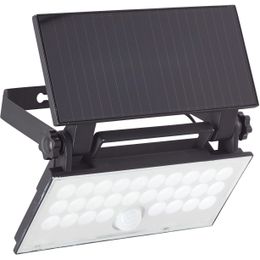 LED Au&szlig;en-Wandleuchte Brilliant "Luton", schwarz, B:19cm H:4cm T:19cm, Leuchten, Solar, 19 cm, 1000 lm, 4100 K, schwenkbar, schwarz
