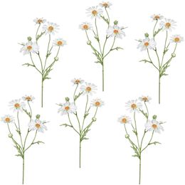 Kunstblume Creativ green, wei&szlig;, H:60cm, Kunststoff, Polyester, Kunstpflanzen, 6er Set
