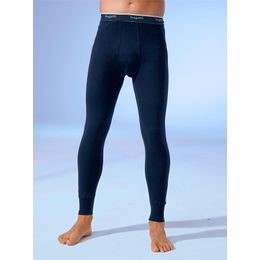 Lange Unterhose Bugatti, Herren, Gr. 7, 1 Stk., blau (marine), 100% Baumwolle, Unterhosen Lange Unterhose