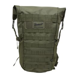 Rucksack Brandit "Brandit Cooper Rolltop", Gr. onesize, olive, Polyester, Rucks&auml;cke Rucksack