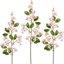 Kunstblume Creativ green, rosa, H:87cm, Kunststoff, Polyester, Kunstpflanzen, 3er Set