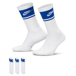 Sportsocken Nike "U NK ED ELVD CRW 3P FTA ST-144", Damen, Gr. L (42/45), multi, color1, Obermaterial: 67% Baumwolle, 30% Polyester, 3% Elasthan, Socken Sportsocken, f&uuml;r sportliche Aktivit&auml;ten, sportlicher Stil