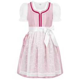 N&uuml;bler Dirndl N&Uuml;BLER "Kinderdirndl Lina", M&auml;dchen, Gr. 128, EURO, rosa, Obermaterial: 100% Polyester PES., Kleider