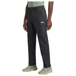 Zip-off-Hose Jack Wolfskin "PICO TRAIL ZIP OFF PANTS M", Herren, Gr. 54, N-Gr, grau (phantom), Obermaterial: 100% Polyester, Hosen, Atmungsaktiv, schnell trocknend, wasserabweisend, zwei Tragevarianten