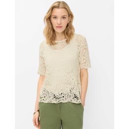Brax Damen Shirt Style CARA S soft ecru, cremewei&szlig;, Gr. 32