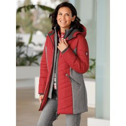 WITT Damen 2-in-1-Jacke mit Westen-Einsatz, kirsche-anthrazit, Gr&ouml;&szlig;e 40