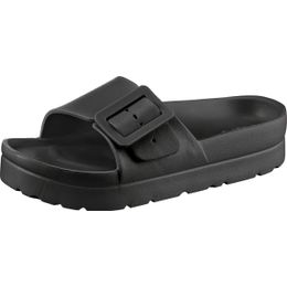 Siebi&acute;s Damen Badepantolette schwarz, Gr&ouml;&szlig;e 40