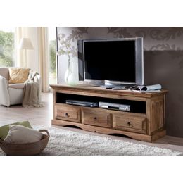TV-Board Sheesham 150x45x55 grau ge&ouml;lt LEEDS #43