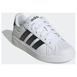 Sneaker Adidas SPORTSWEAR "STREETTALK", M&auml;dchen, Gr. 36, cloud wei&szlig;, core schwarz, core schwarz, Synthetik, Schuhe Sneaker, inspiriert vom Design des Adidas superstar, f&uuml;r Kinder & Jugendliche