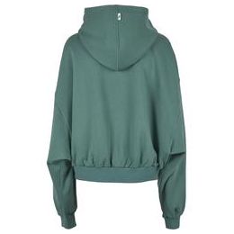 Rundhalspullover Urban Classics "Urban Classics Damen Ladies Organic Oversized Terry Hoody", Damen, Gr. XS/S, paleleaf, 100% Baumwolle, unifarben, oversize, ohne Ausschnitt, Pullover Rundhalspullover