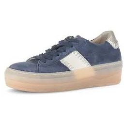 Sneaker Gabor "Sneaker low", Damen, Gr. 39, blau, Schuhe Sneaker