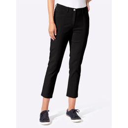 WITT Damen 7/8-Hose mit r&uuml;ckw&auml;rtigem Dehnbund, schwarz, Gr&ouml;&szlig;e 20