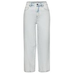 Ankle-Jeans Buffalo, Damen, Gr. 44, N-Gr, light blau washed, Denim/Jeans, Obermaterial: 92% Baumwolle, 6% Polyester, 2% Elasthan, figurumspielend kn&ouml;chelfrei, Jeans, in angesagter Barrel-Form, Topseller