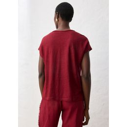 bonprix Shirt aus reinem Leinen, rot, Gr.36/38 (S), weites, Sommerliches Premium Shirt aus Leinen, aus Leinen