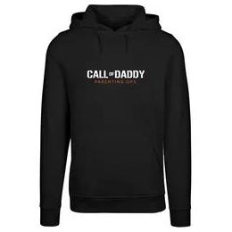 Kapuzenpullover Merchcode "Merchcode Herren Fathers Day - Call of Daddy Hoody", Herren, Gr. M, schwarz, 65% Baumwolle, 35% Polyester, mehrfarbig, normal, ohne Ausschnitt, Pullover Kapuzenpullover