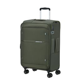 Hartschalen-Trolley Samsonite "GOTWIST", Gr. B/H/T: 43cm x 68cm x 29cm 71 l, dunkelgr&uuml;n, Polyester, Koffer, mit Teleskopgriff und mehreren Tragegriffen, innen aus Polyester