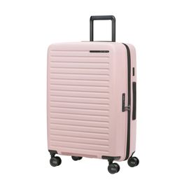 Handgep&auml;ck-Trolley Samsonite "RESTACKD", Gr. B/H/T: 46cm x 68cm x 26cm 71 l, rose, Polypropylen, Koffer, mit fester Trennwand und verstellbaren Packgurten