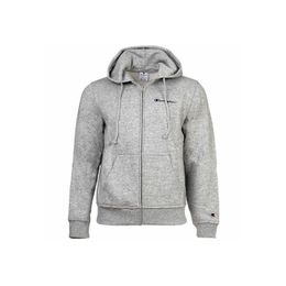 Sweatshirt Champion "Sweatjacke Sweatjacke Heavy Soft", Herren, Gr. XL, grau (hellgrau), Obermaterial: 70% Baumwolle CO. 30% Polyester PES., Sweatshirts Sweatshirt