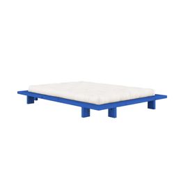 Futonbett Karup Design "Bettgestell JAPAN BED Futonbett aus FSC-zertifiziertem Massivholz", vivid blau, B:168cm H:20cm L:228cm, Betten, Futonbett, zeitlos, bequem & in mehreren Farben und Gr&ouml;&szlig;en erh&auml;ltlich