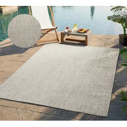 Teppich Bruno Banani "Venezia, auch als L&auml;ufer", grau, B:300cm H:4mm L:400cm, Kunstfaser, Teppiche, Teppich, In- und Outdoor geeignet, Sisal-Optik, Wetterfest & UV-best&auml;ndig