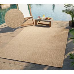 Teppich Bruno Banani "Venezia, auch als L&auml;ufer", sand, B:120cm H:4mm L:160cm, Kunstfaser, Teppiche, Teppich, In- und Outdoor geeignet, Sisal-Optik, Wetterfest & UV-best&auml;ndig