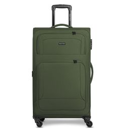 Trolley SMARTBOX "Edition 04 4 Rollen Trolley 78 cm mit Dehnfalte", Gr. 100 l, gruen, Polyester, Koffer