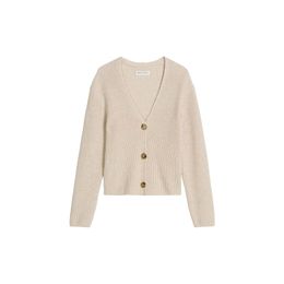 Marc O'Polo Sweatshirt MARC O'POLO "Strickjacke Cardigans Longsleeve 1er Pack", Damen, Gr. L, beige, Obermaterial: 100% Baumwolle CO., Sweatshirts Sweatshirt