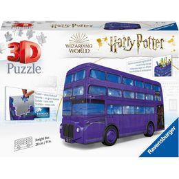 3D-Puzzle Ravensburger "Harry Potter- Knight Bus", lila (dunkellila), Puzzles, KinderB:28cm H:15cm, Kunststoff, Motiv, Made in Europe, B:28cm H:15cm